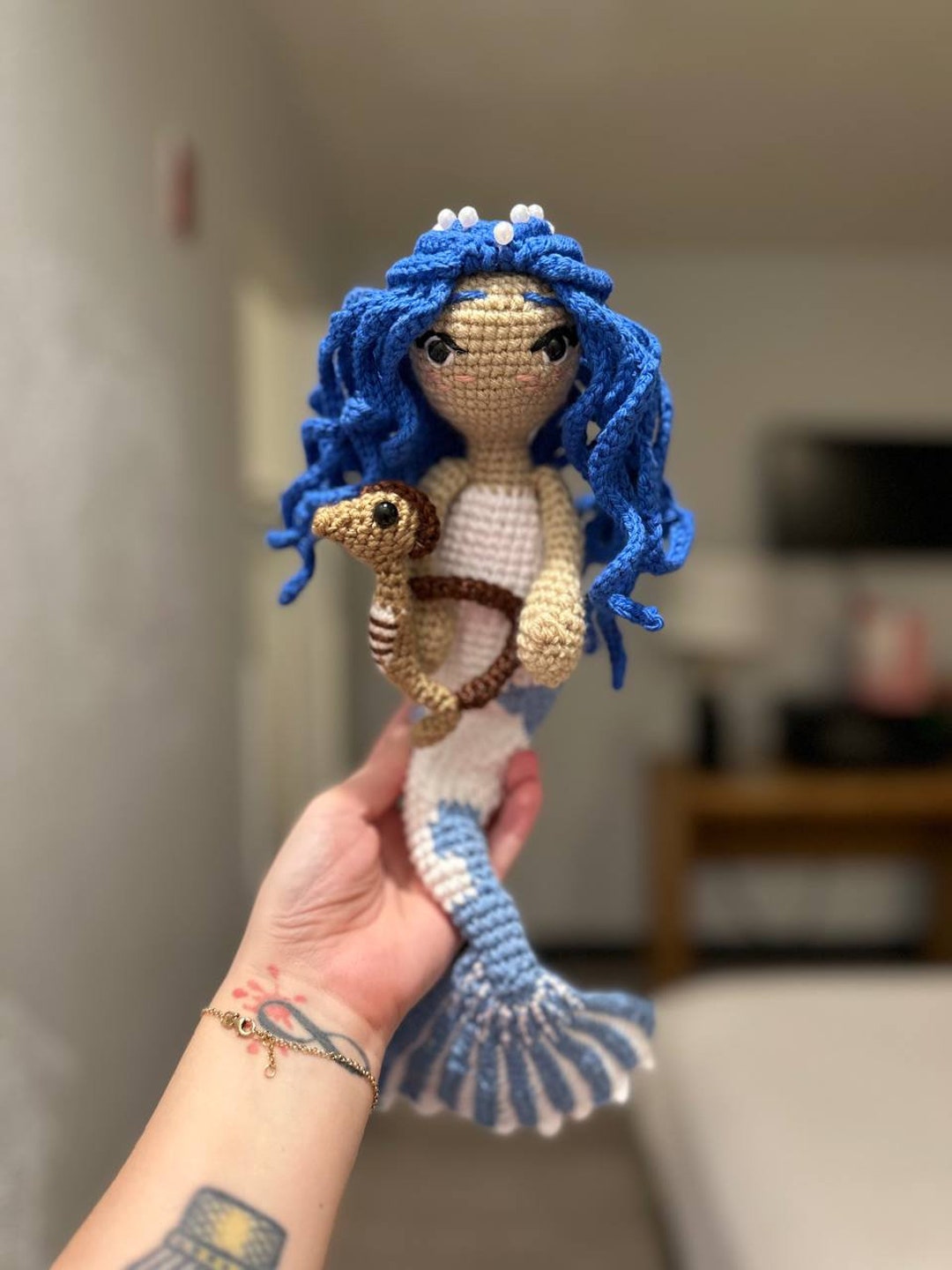Crochet pisces Doll zodiac Sign - Etsy