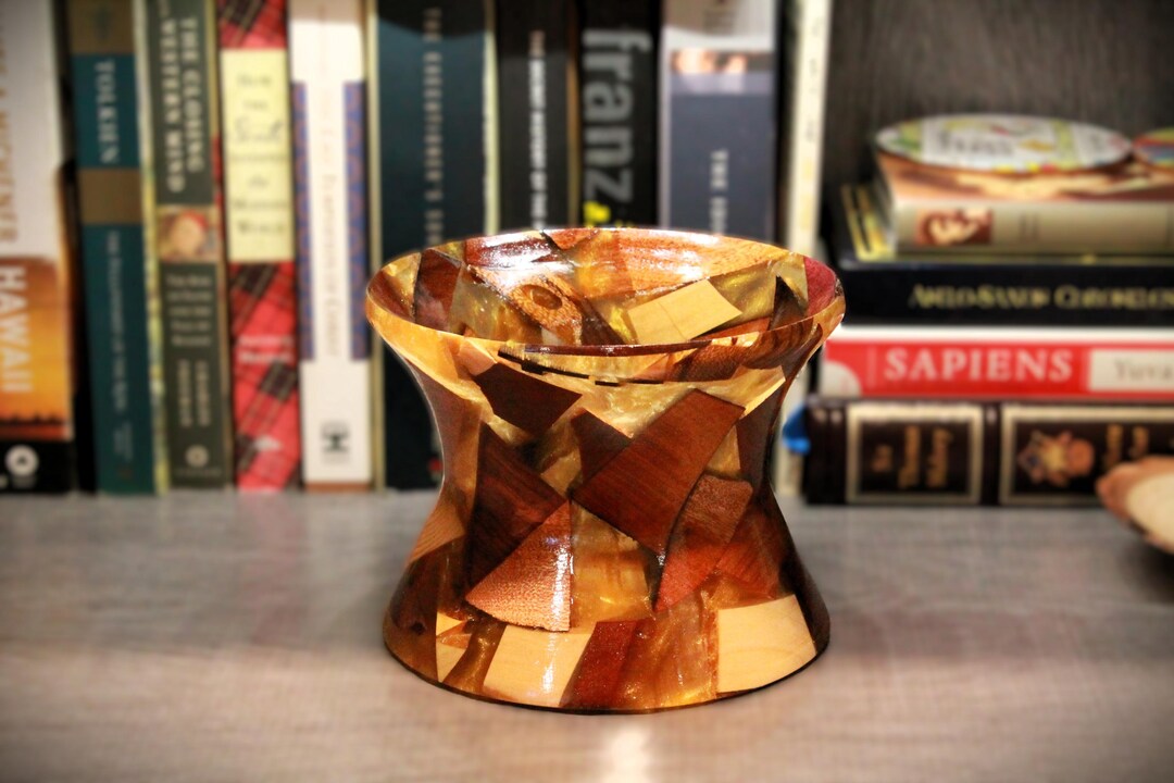Scrap Wood and Resin Bowl - Etsy