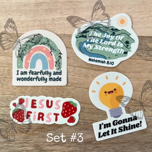 Sticker Pack of Cute Christian Stickers - Christian Bible Verse Sticker ...