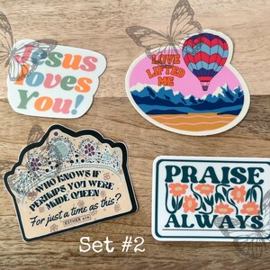 Sticker Pack of Cute Christian Stickers - Christian Bible Verse Sticker ...