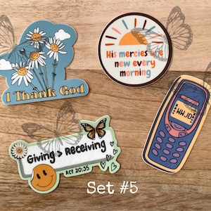 Sticker Pack of Cute Christian Stickers - Christian Bible Verse Sticker ...