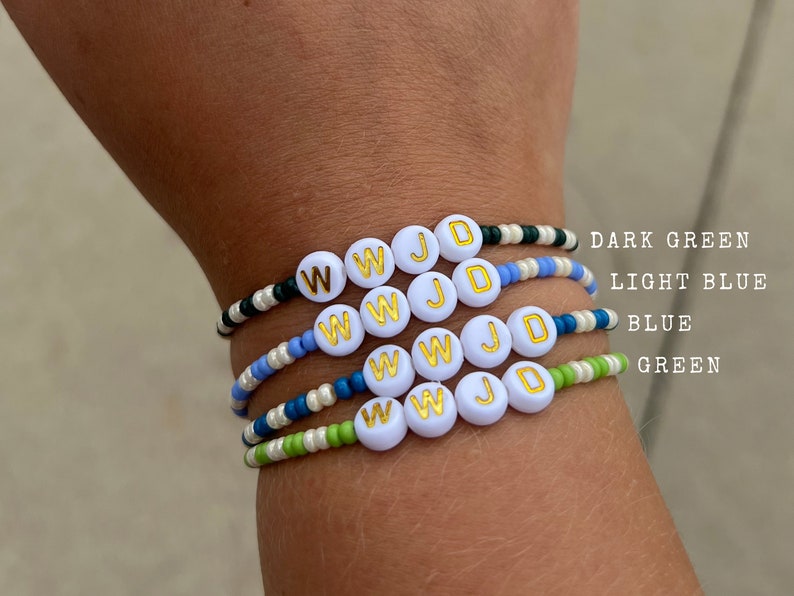WWJD Bracelets Cute What Would Jesus Do Bracelets Beaded - Etsy