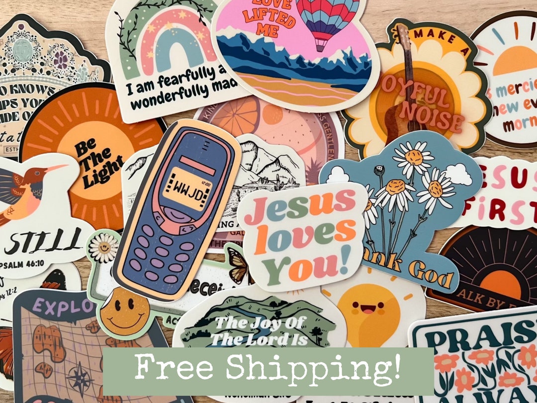 Sticker Pack of Cute Christian Stickers - Christian Bible Verse Sticker ...