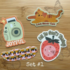 Sticker Pack of Cute Christian Stickers - Christian Bible Verse Sticker ...