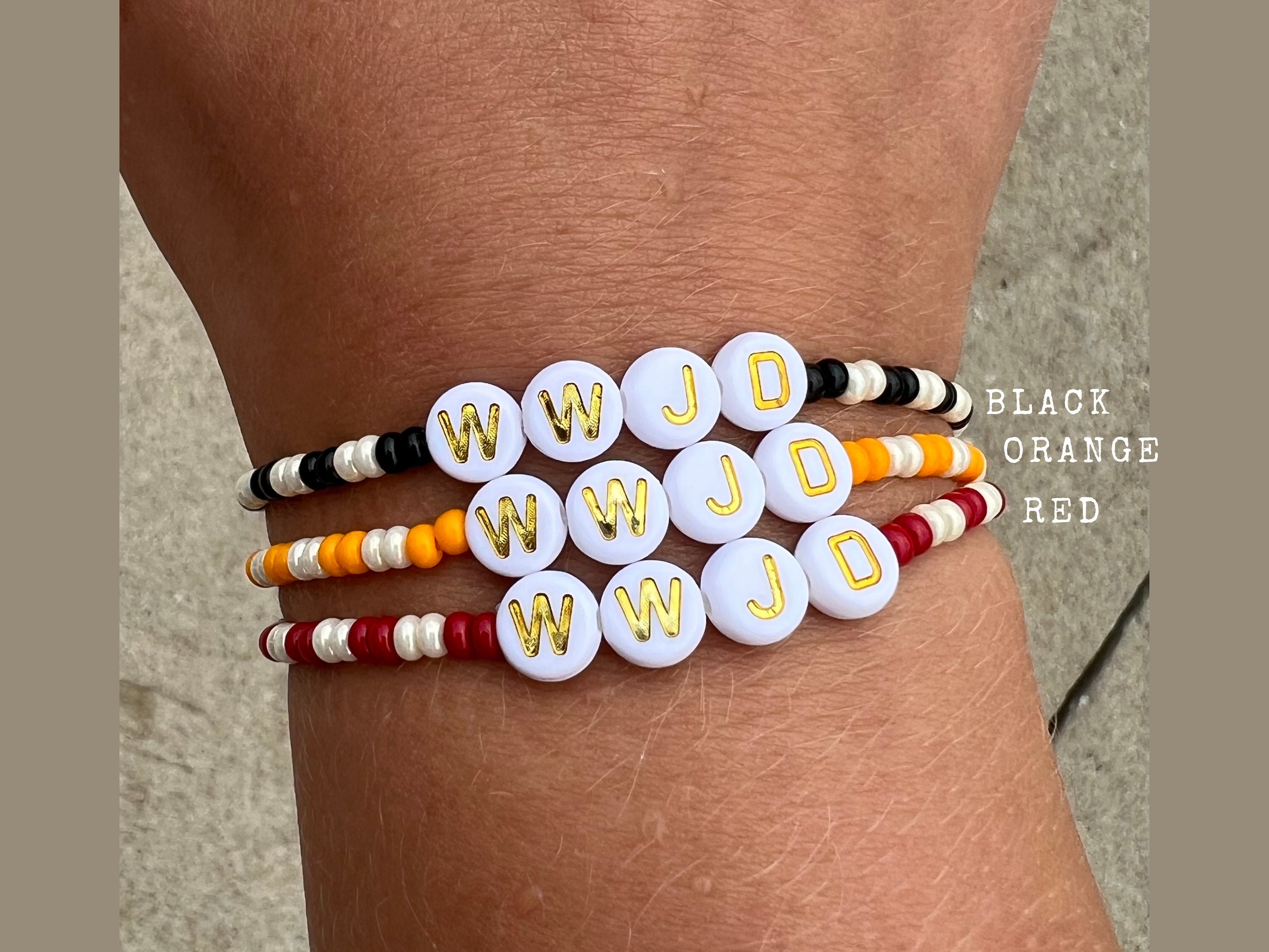 WWJD Bracelets Cute What Would Jesus Do Bracelets Beaded - Etsy