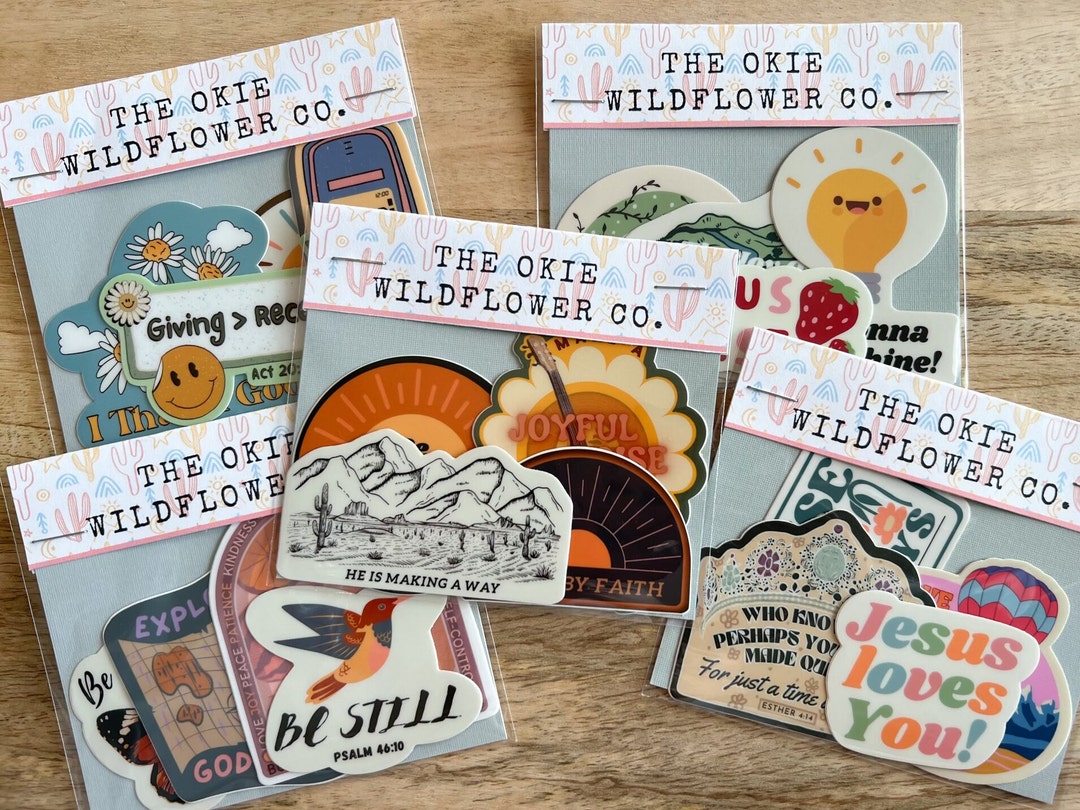 Sticker Pack of Cute Christian Stickers - Christian Bible Verse Sticker ...