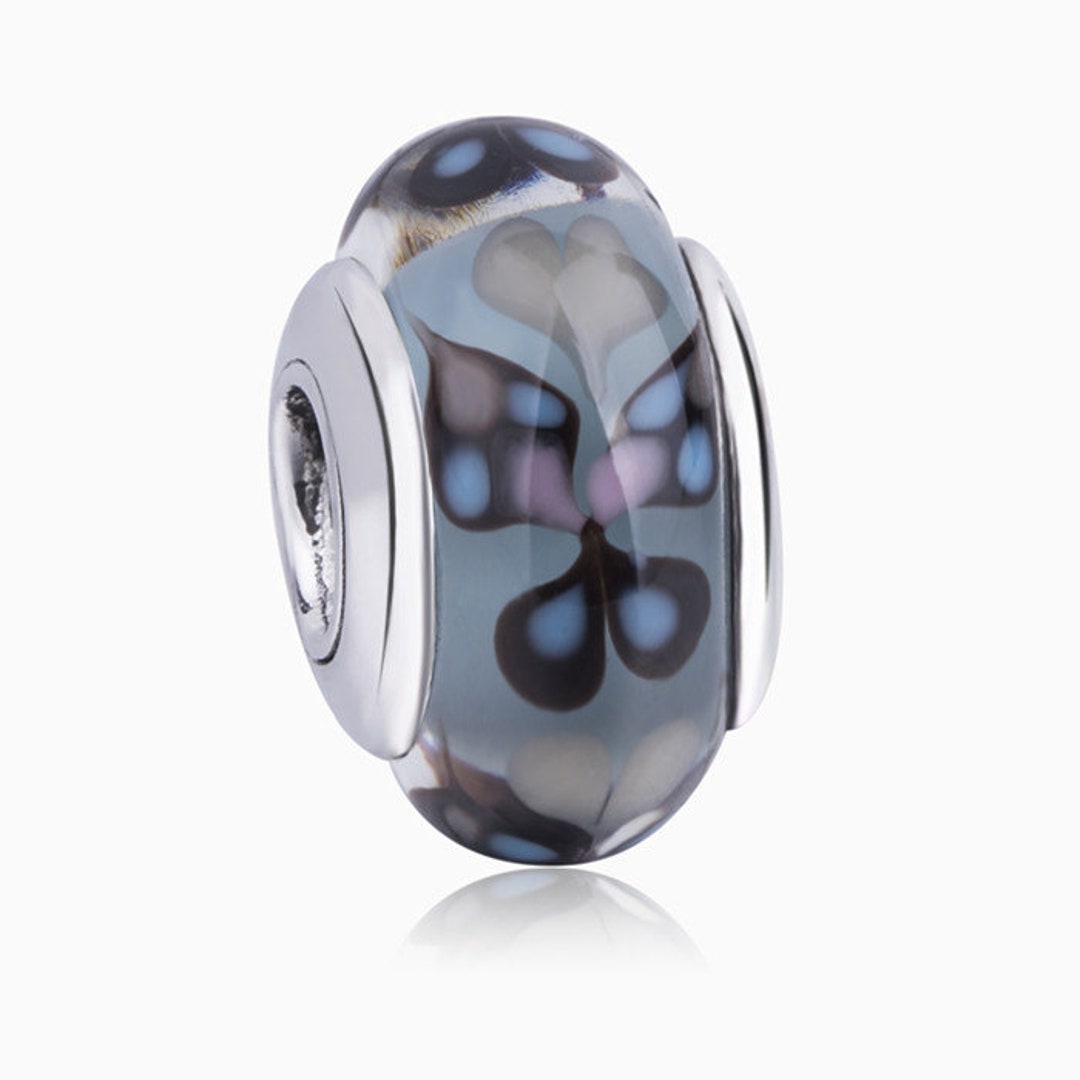 Pandora Blue Butterfly Murano Glass Charm Ref Discontinued - Etsy