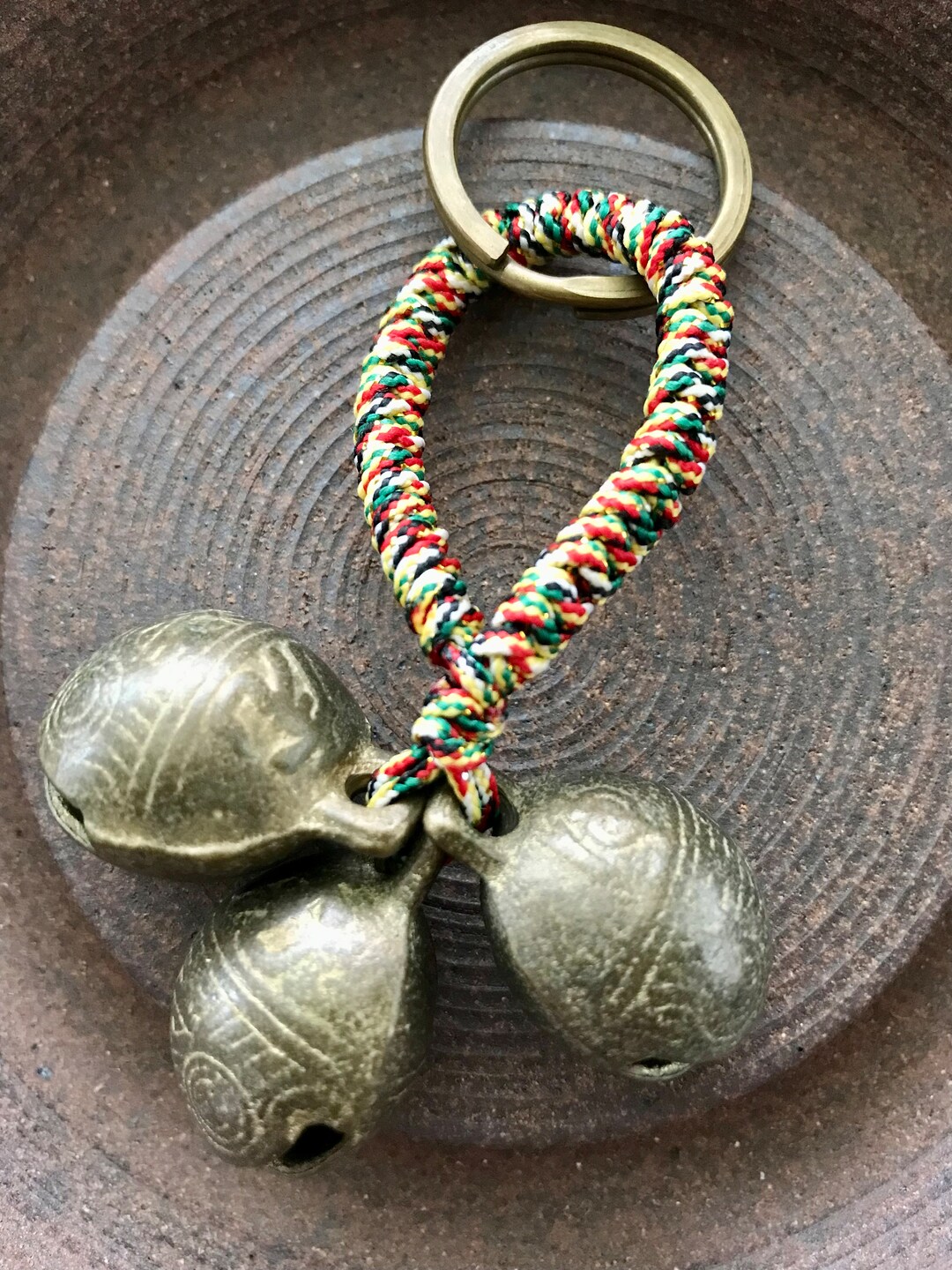 Tibetan Tiger Bells / Brass Bell Keychain - Etsy