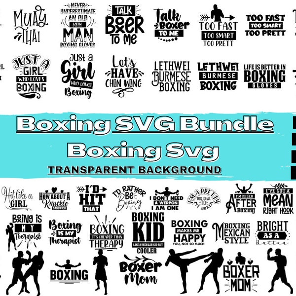 Boxing Svg - Etsy