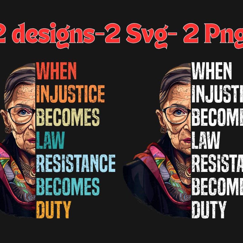 Ruth Bader Ginsburg Svg - Etsy