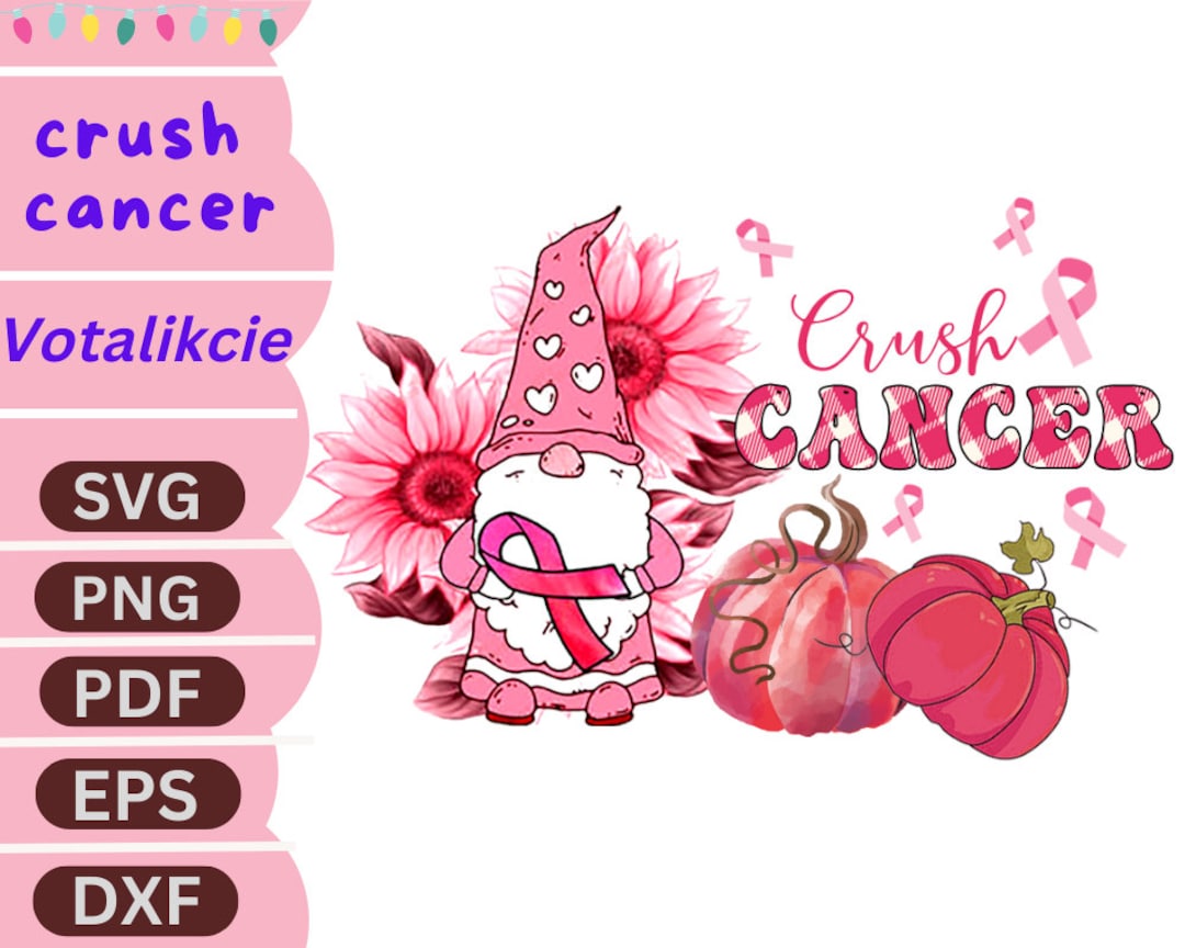 Breast Cancer Svg, Crush Cancer SVG, Breast Cancer Aware Svg, Cancer ...