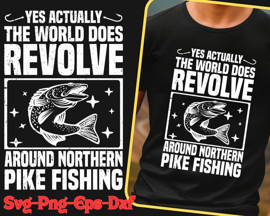 Northern Pike Fishing Png Svg, Pike Svg Design, Pike Cut File for ...