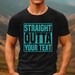 Straight Outta SVG Template: Personalized Custom Design (digital ...