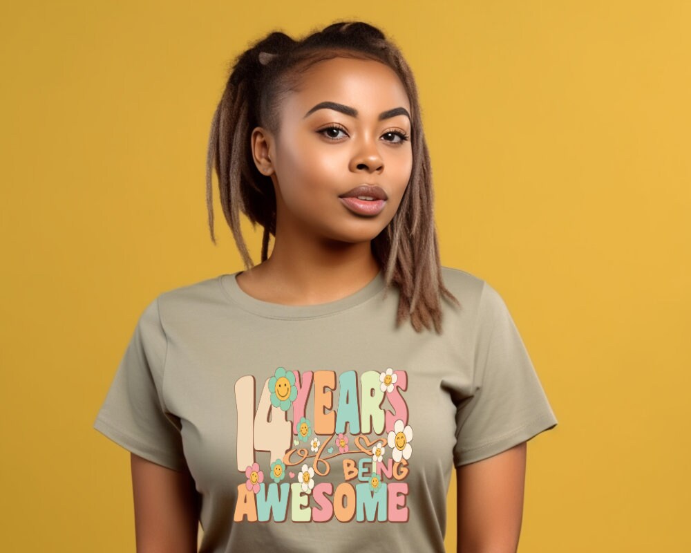 14 Years of Being Awesome Svg 14th Birthday Girl Birthday - Etsy