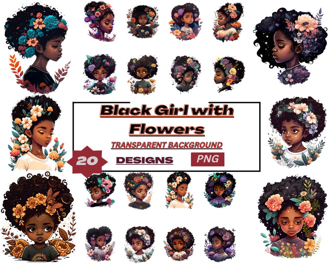 Black Girl Sublimation Bundle, Afro Girl, Black Girl Png , Peekaboo ...