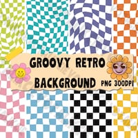 Retro Vibes Pattern Groovy Disco 70s Seamless Hippie Trendy Seamless ...