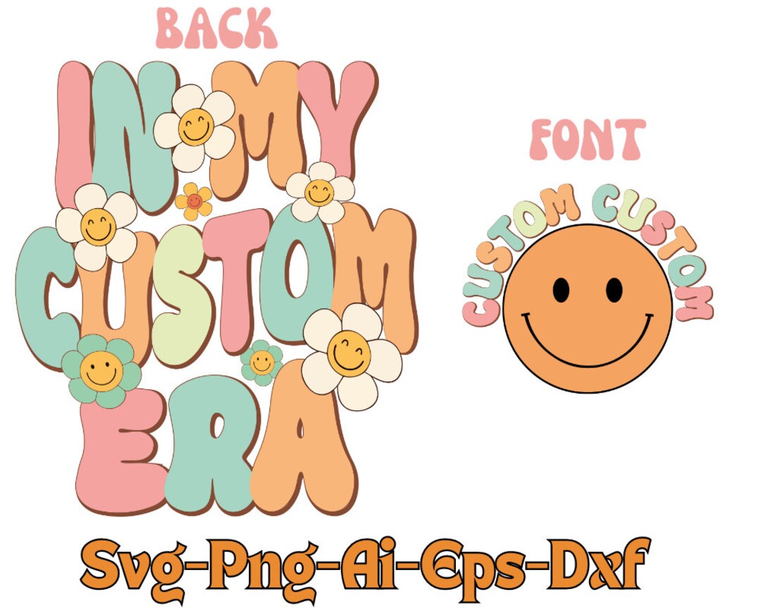 Custom Era SVG PNG: Groovy Boho Design (digital Download) - Etsy