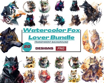 Fox Svg Watercolor - Etsy
