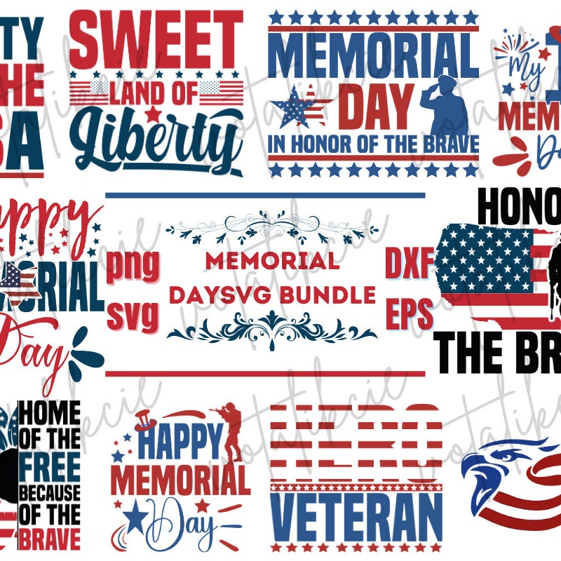 Memorial Day Svg - Etsy