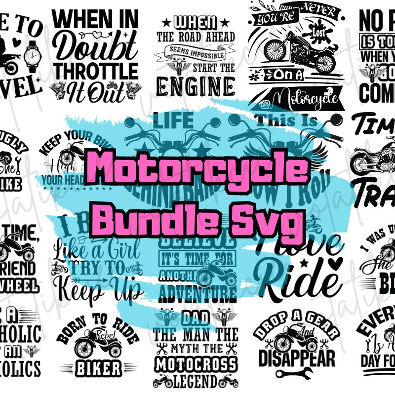 Motorcycle Svg - Etsy