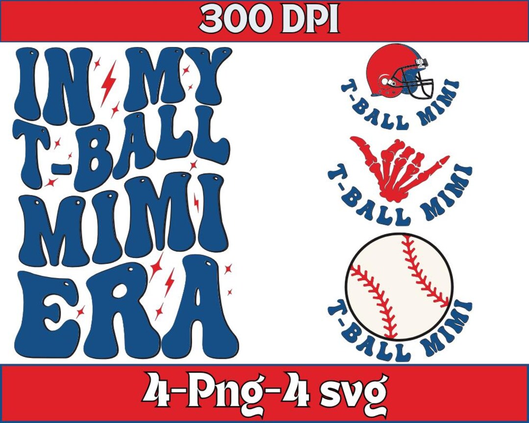 Tee-ball Mimi Era SVG PNG: Retro Groovy Design (digital Download) - Etsy