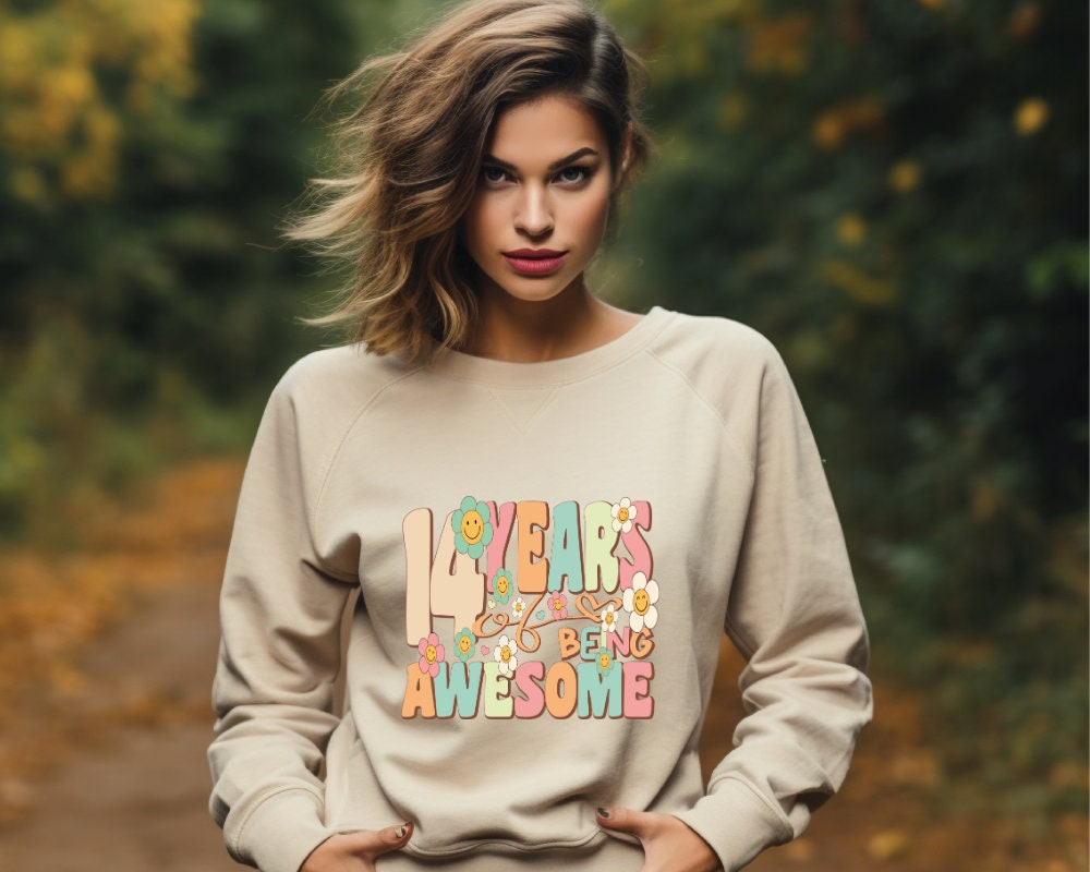 14 Years of Being Awesome Svg 14th Birthday Girl Birthday - Etsy