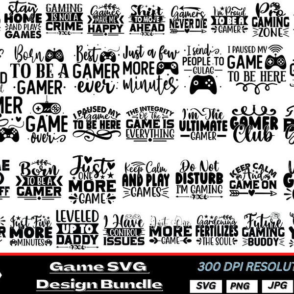 Gamer Svg - Etsy