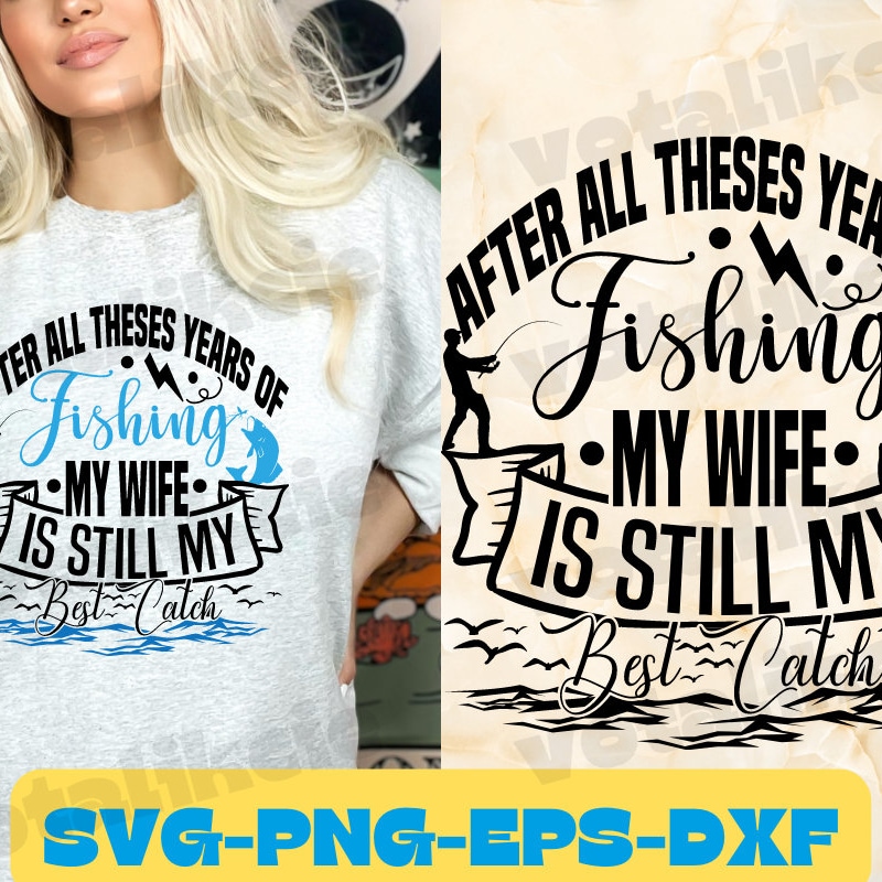 Fishing Couple Svg - Etsy