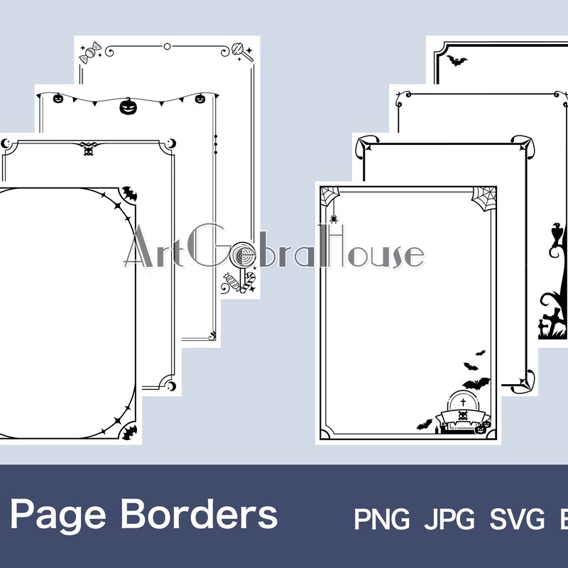 Digital Borders - Etsy