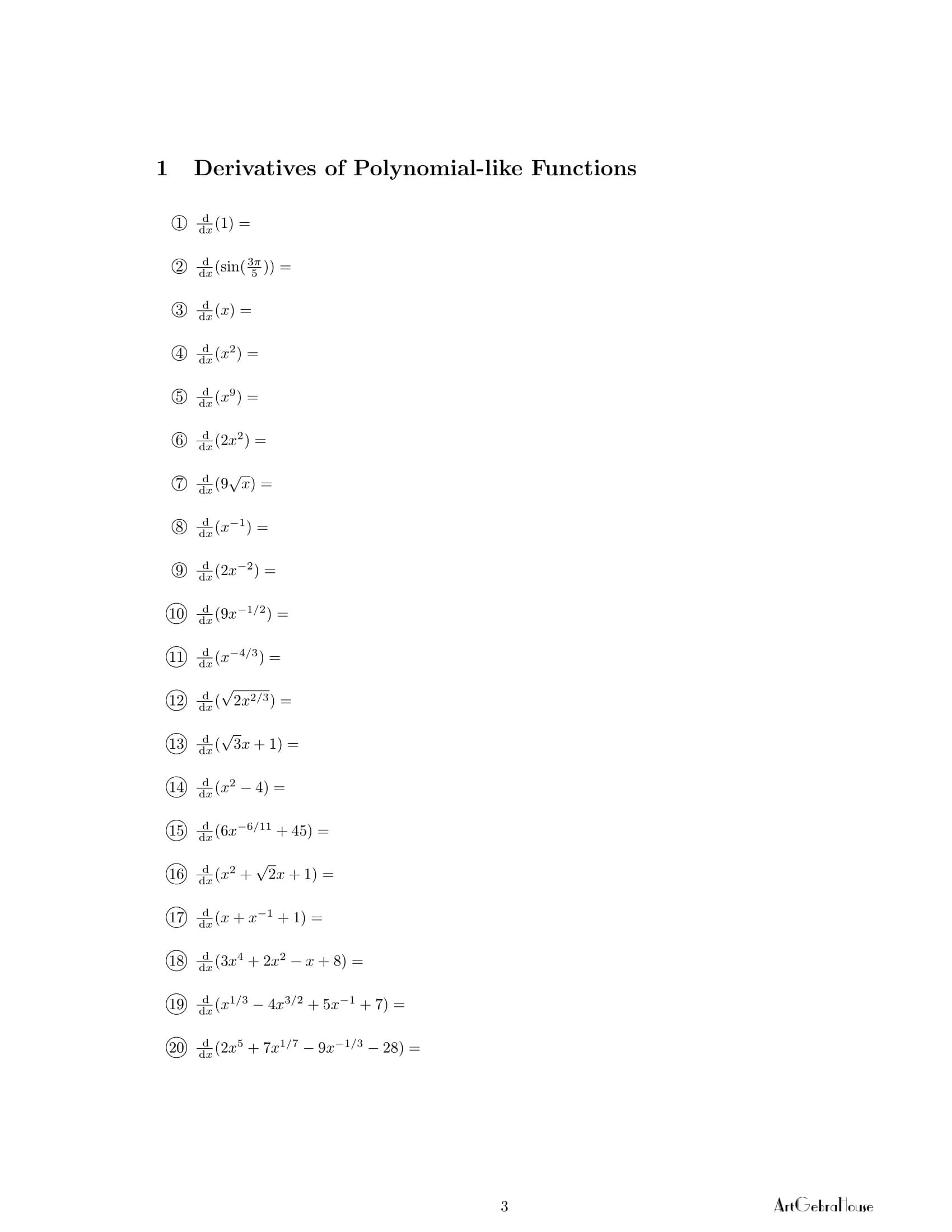 Mathematics/learning Material/practicing/integral/derivative/high ...