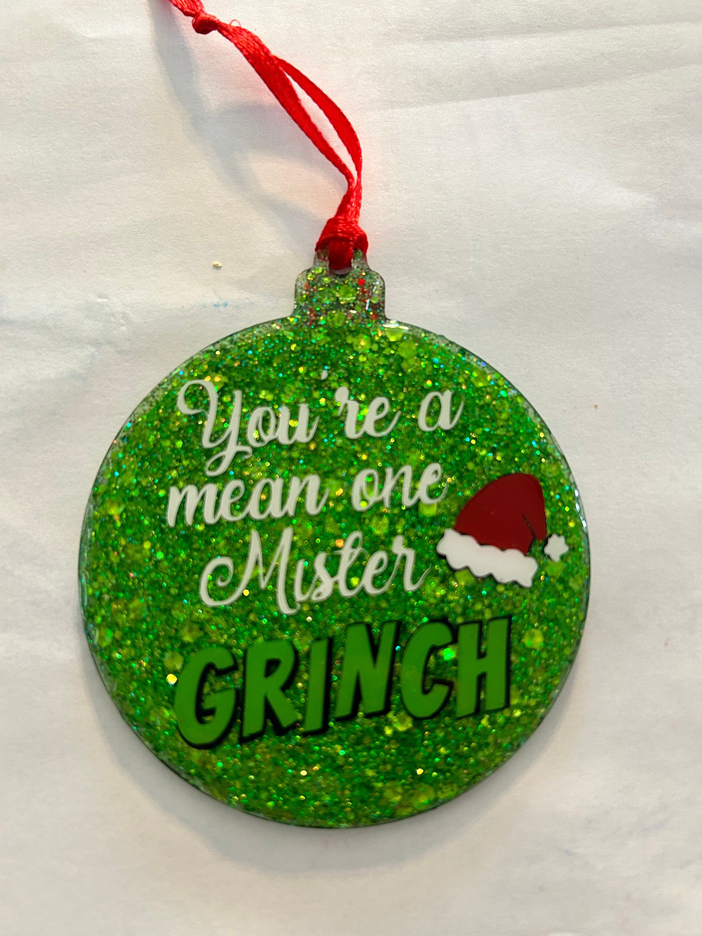 Hand Made Grinch Tree Ornaments - Etsy
