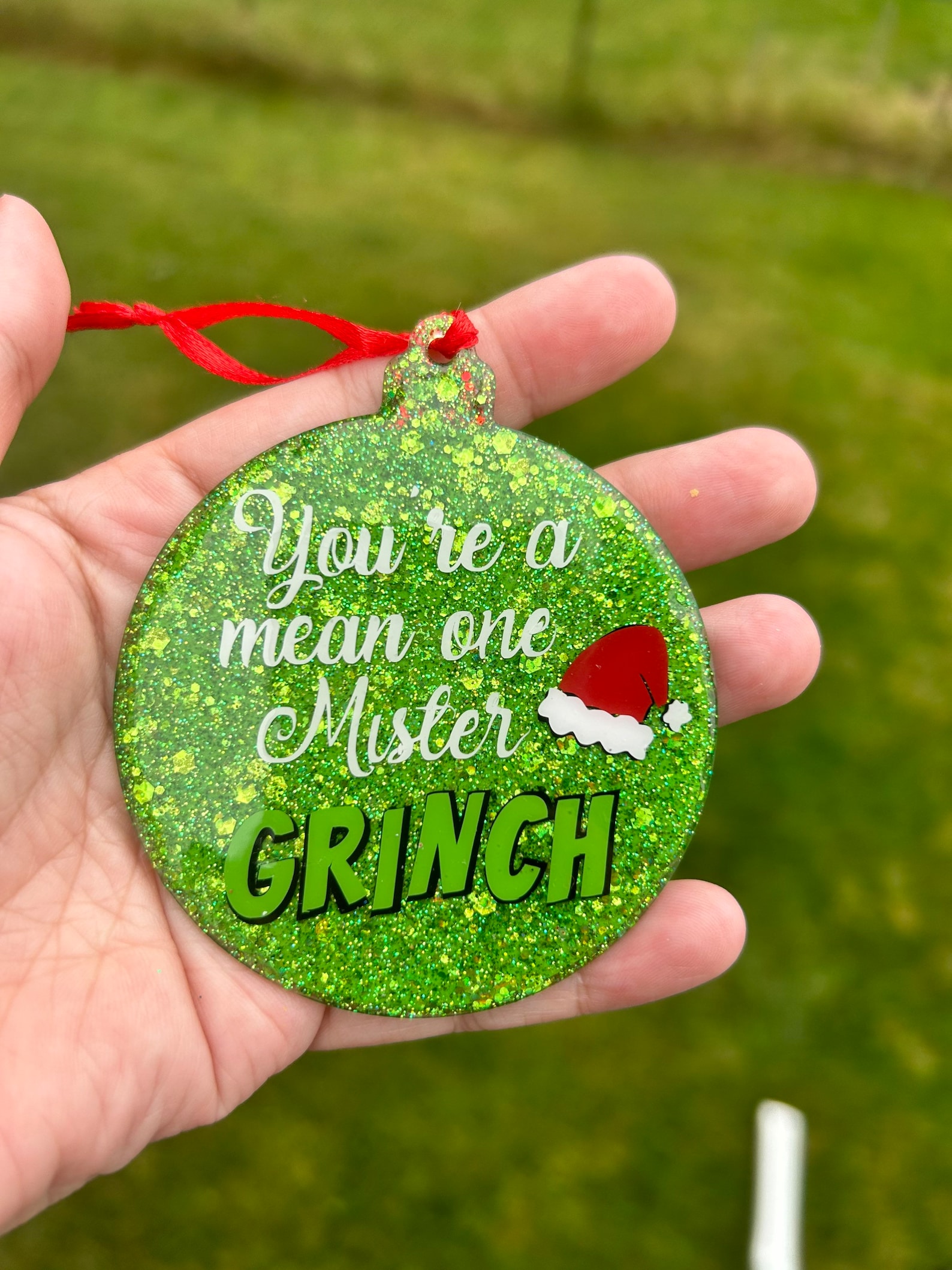 Hand Made Grinch Tree Ornaments - Etsy