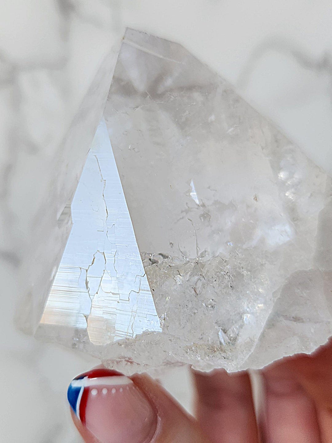 GORGEOUS ETCHING & NOTCHING on Himalayan Quartz Crystal Point With ...
