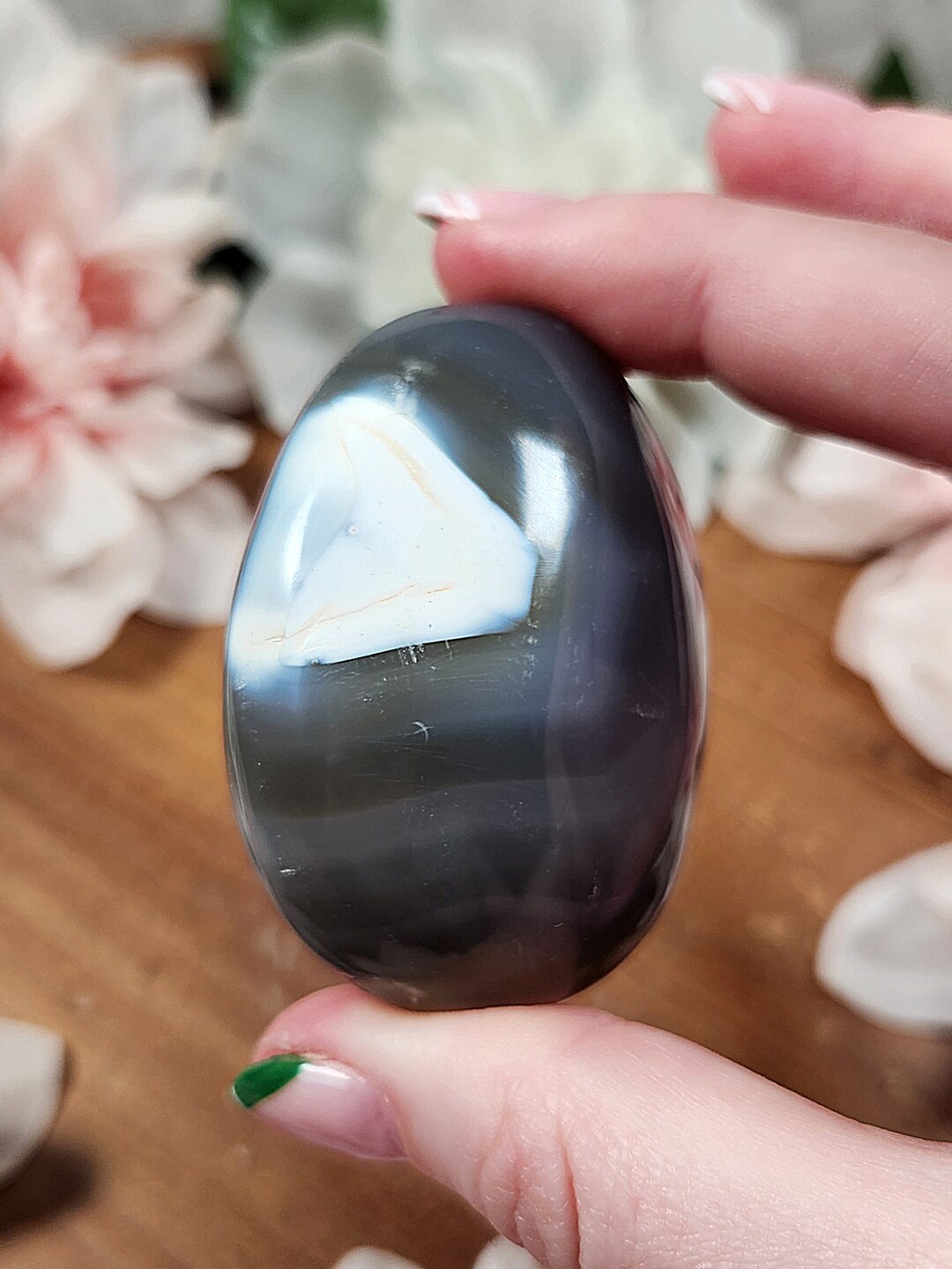 BEAUTIFUL Orca Agate Palmstone I - Etsy