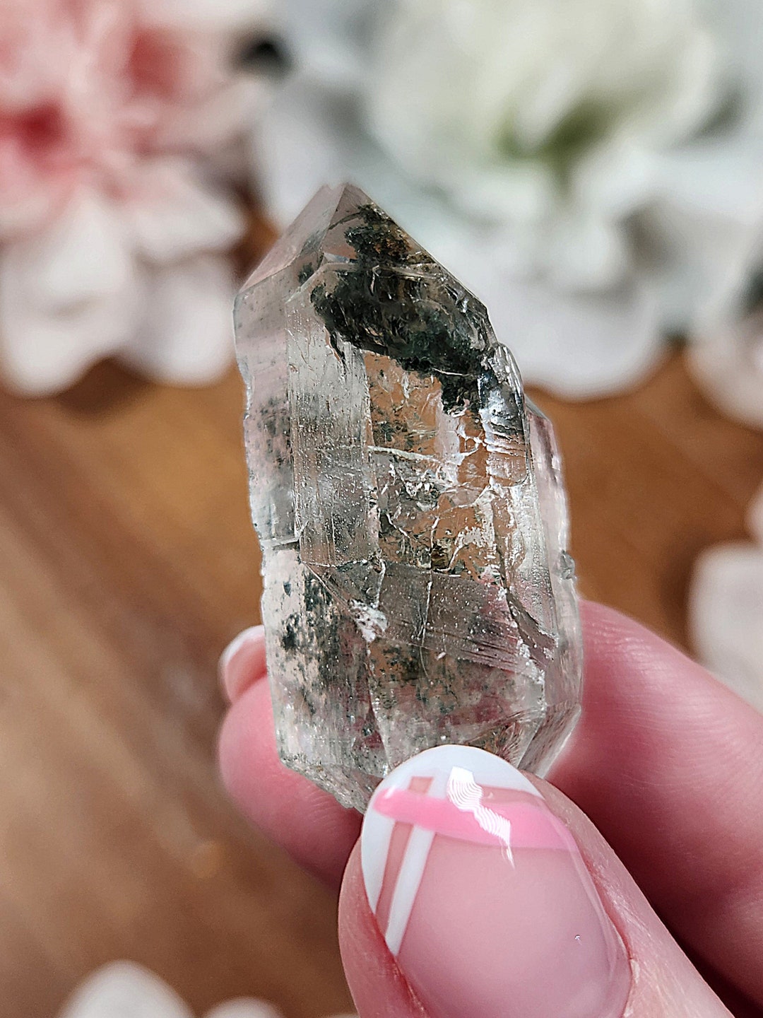 KEYES & CHLORITE INCLUDED Himalayan Quartz Point I - Etsy