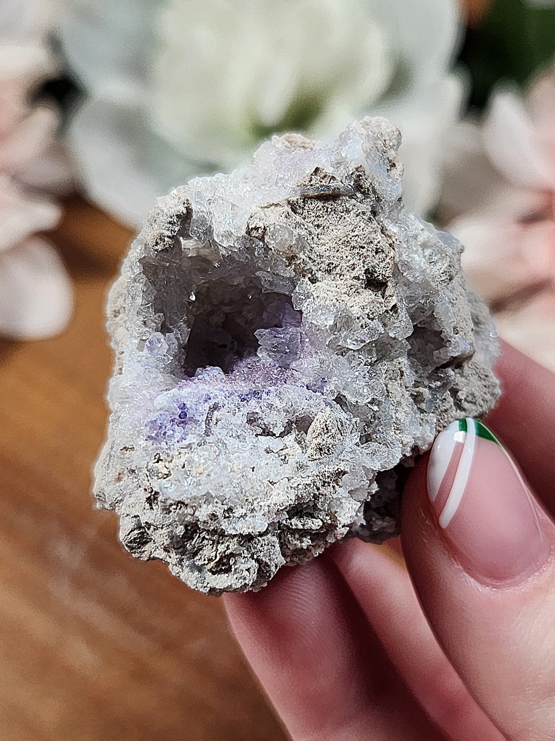 BEAUTIFUL Spirit Flower Geode WW - Etsy