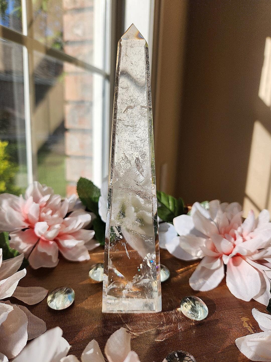 BEAUTIFUL Clear Quartz Obelisk - Etsy