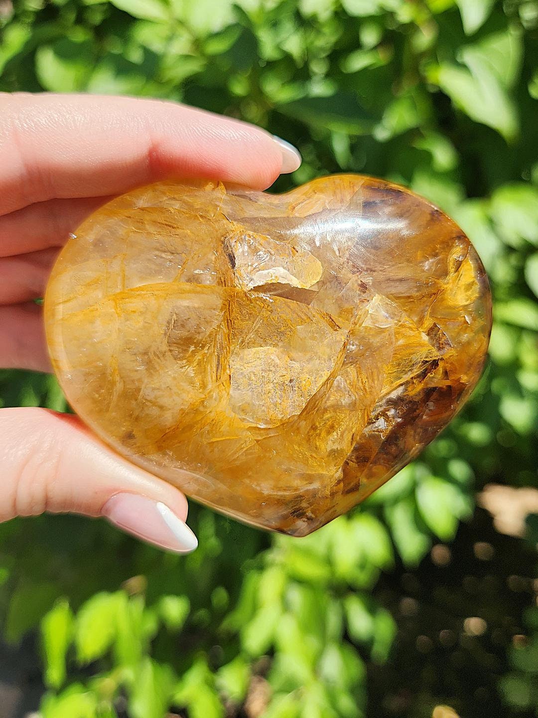 STUNNING Golden Healer Heart - Etsy