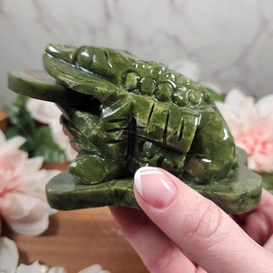 UNIQUE Green Jadeite Money Toad - Etsy