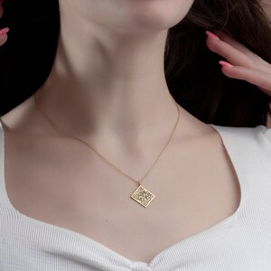 Personalized QR Code Necklace Custom Scannable QR Code Jewelry 925 ...