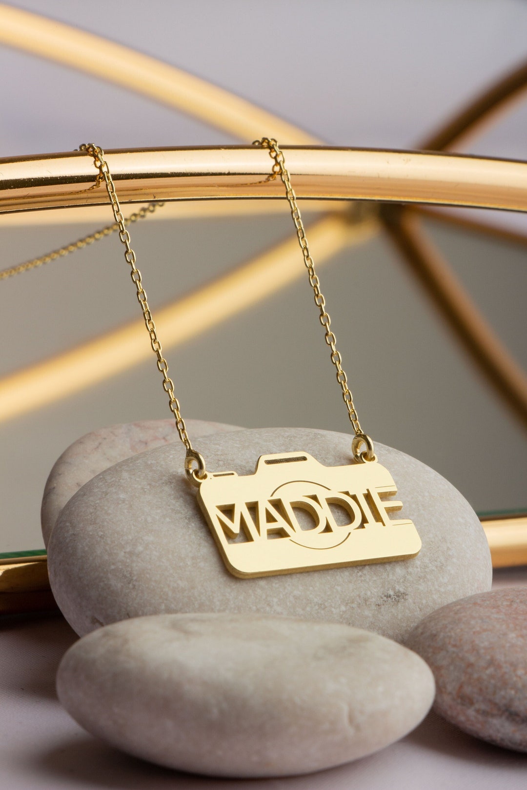 Personalized Photographer Necklace Custom Camera Name Necklace Gift for ...