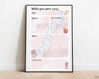 While You Were Away - Etsy