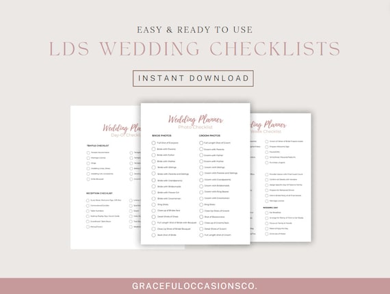 Lds wedding checklist 60 photos - Astyledwedding.com