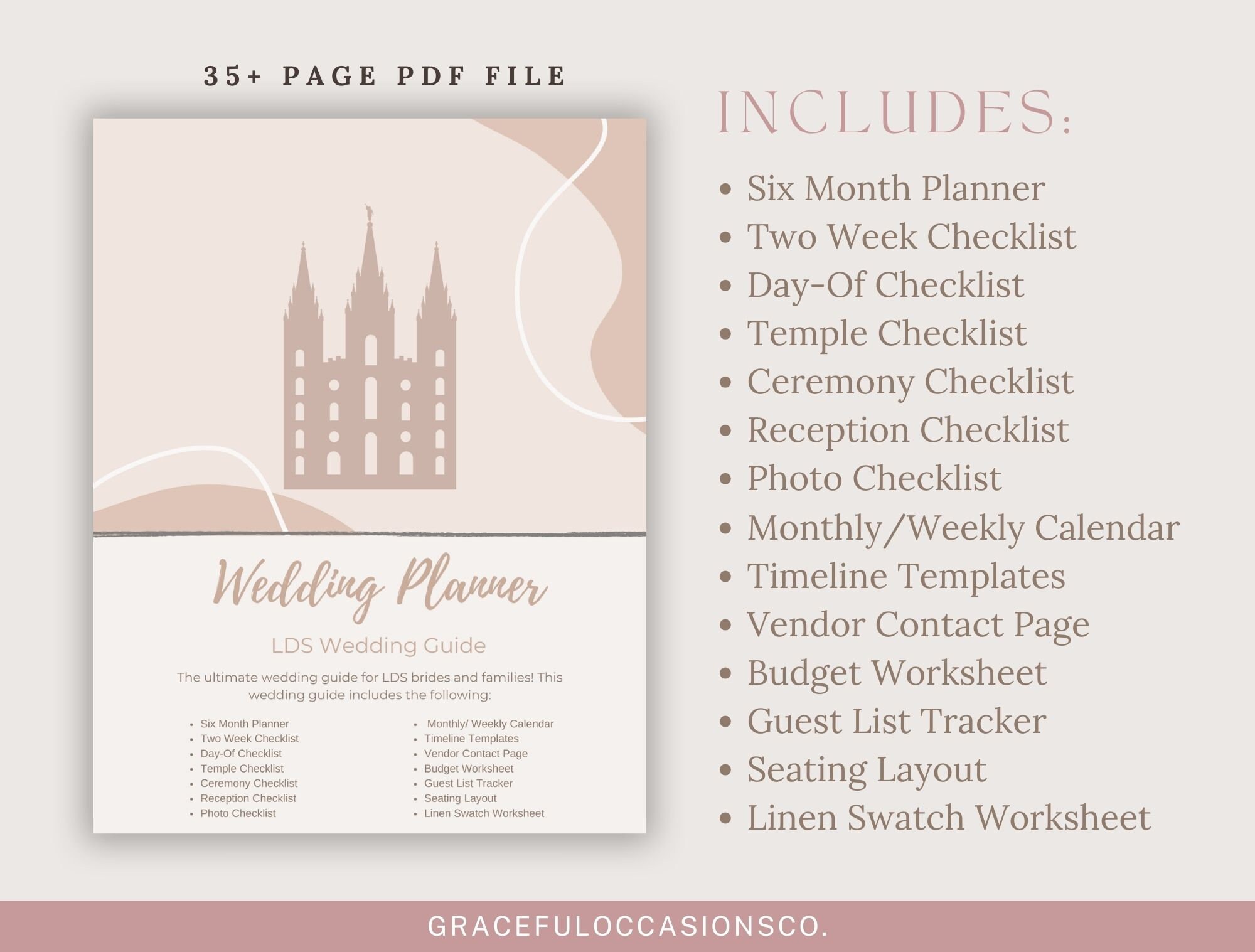 LDS Wedding Planner: Latter-day Saint Bride Guide (PDF File) - Etsy