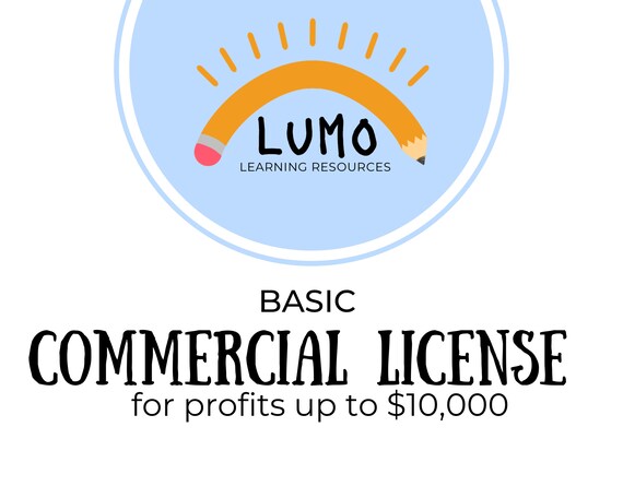 Lumo Learning Resources Basic Commercial License Add-on - Etsy