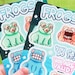 Scarily Supportive Frogs Sticker Sheet waterproof Frogs With Teeth and ...