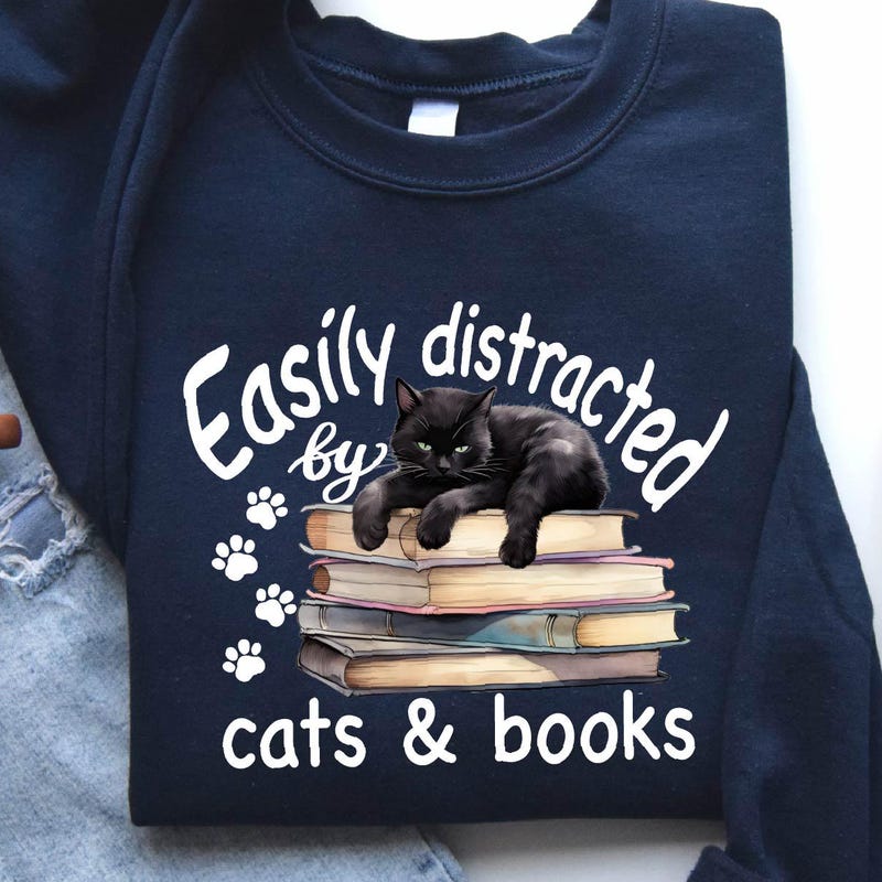 Cat Book Hoodies - Etsy