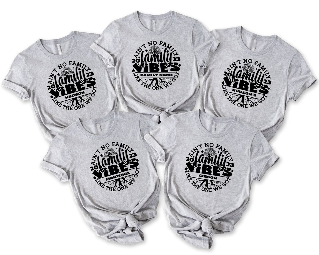 Custom Family Vibes Shirts Family Shirts Family Tree Shirts - Etsy