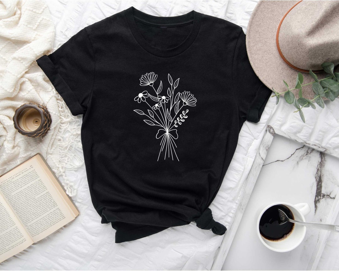 Flower Bouquet Shirt, Wild Flowers Shirt, Floral Shirt, Flower Shirt ...