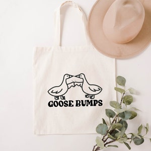 Goose Bumps Bag, Goose Tote Bag, Goose Animal Bag, Funny Goose Bag ...